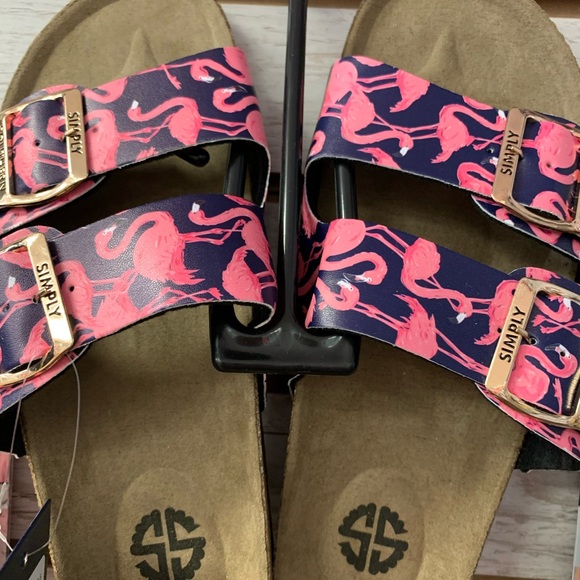 Simply Southern | Shoes | New Simply Southern Flamingo Slides Sandals ...